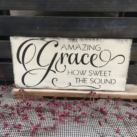 Accents | Amazing Grace Farmhouse Sign | Poshmark